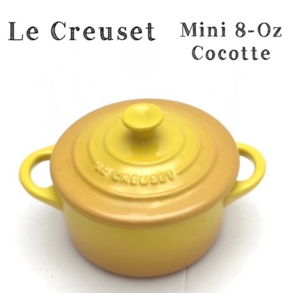 Le Creuset | Kitchen | Le Creuset 8 Oz Round Mini Cocotte Yellow | Poshmark